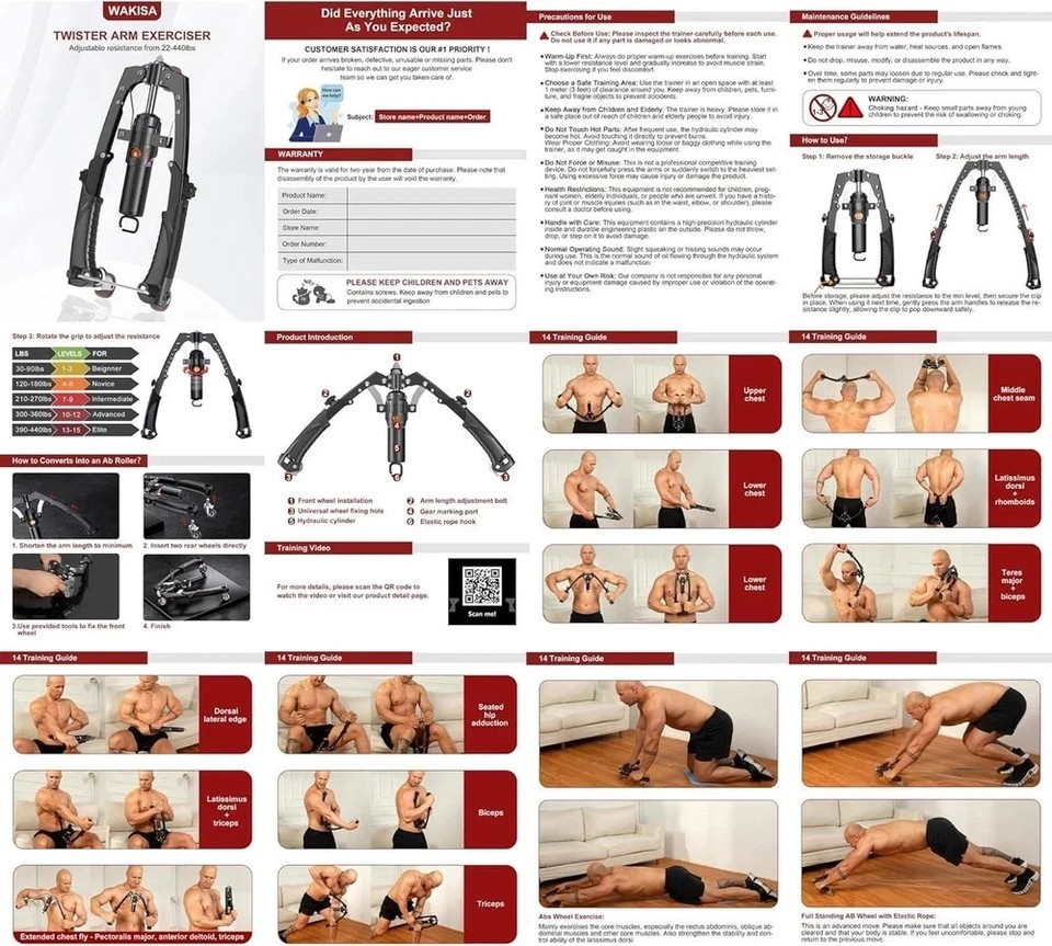 Chest & Arm Twister & Core Trainer, Hydraulic Power Coreflex Twister ...