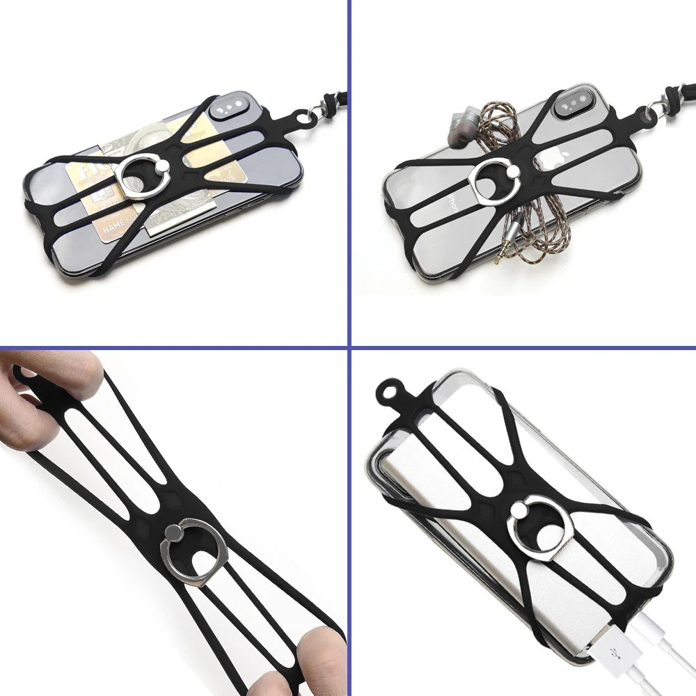 Cell Phone Strap Neck Lanyard Case Sling Necklace Cord Holder Silicone ...