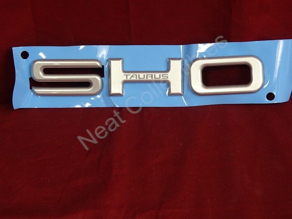 NOS OEM Ford Taurus SHO Nameplate Emblem For Rear Bumper 1996 - 99 SILVER