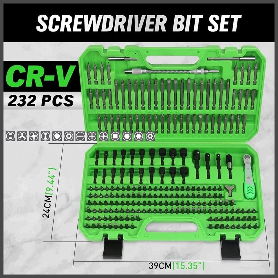 Gunsmith Screwdriver Set Wheeler Gunsmithing Firearm Tools Kit 232 Bits ...