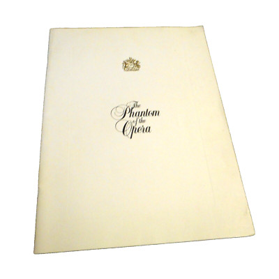 Phantom of the Opera Program Paris Opera House Souvenir Program 1986 | eBay