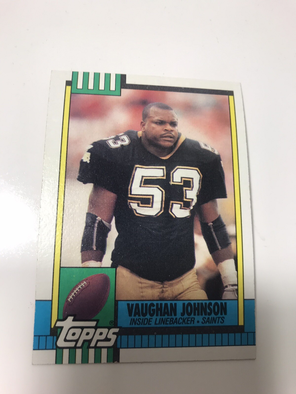 Vaughan Johnson 1990 Topps New Orleans Saints #233 NM | eBay