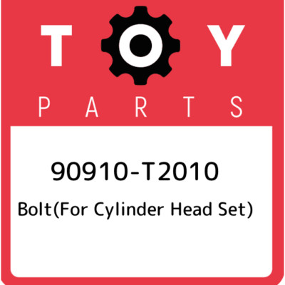 90910-T2010 Toyota Bolt(for cylinder head set) 90910T2010, New Genuine ...