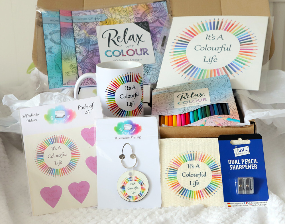 Colouring Books - Gift Box- Personalised Gift- Adults Colouring Gift ...