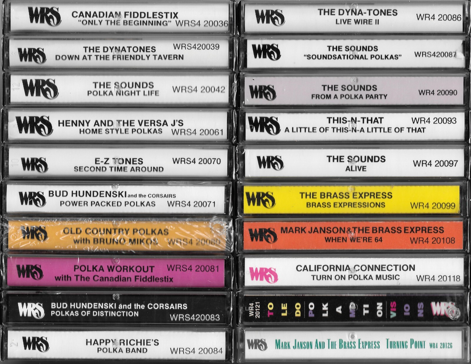 20 NEW SEALED WRS Polish Style Polka Cassettes MAXI-PACK # 1 OVER $150. ...