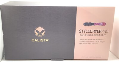 Calista StyleDryer Pro Hair Drying Blowout Brush 2" Medium READ DETAILS ...