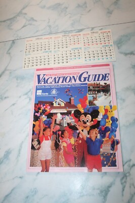 Vintage Disney 1988 Resort Vacation Guide sponsored by American Express ...