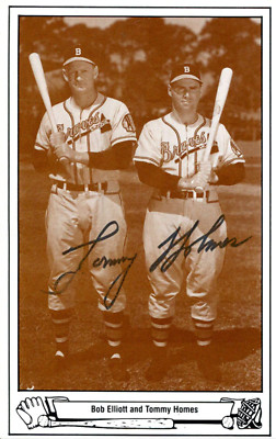 Tommy Holmes Autographed 4x5 Card | eBay