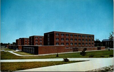 Grace Dehority Hall Ball State Teachers College Muncie Indiana Postcard ...