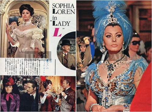 SOPHIA LOREN PAUL NEWMAN Lady L 1965 Vintage JPN Picture Clipping 2 ...