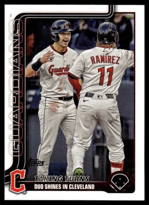2025 Topps Update #US26 Jose Ramirez/Steven Kwan Cleveland Veteran ...