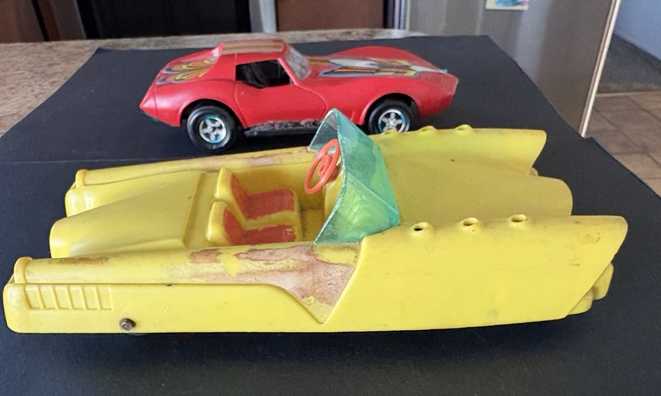 1953 Mattel Dream Car & 1975 Mattel Spinwelder, Plastic Toy Cars | eBay
