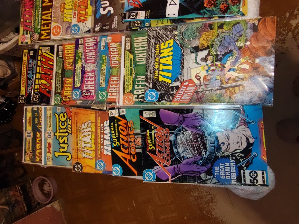 Silver Age/Bronze Age Mixed Lot Of 25 mid Grade comic box DC & Marvel ...