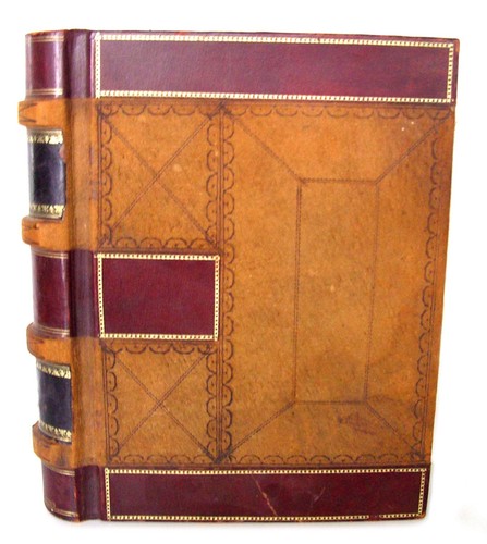VINTAGE LARGE LEATHER-BOUND ACCOUNTANT LEDGER JOURNAL RECORD BOOK ...