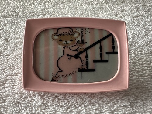 Vintage Sylvania Panelescent Nite-Lite Pink Bear Plug In Night Light ...