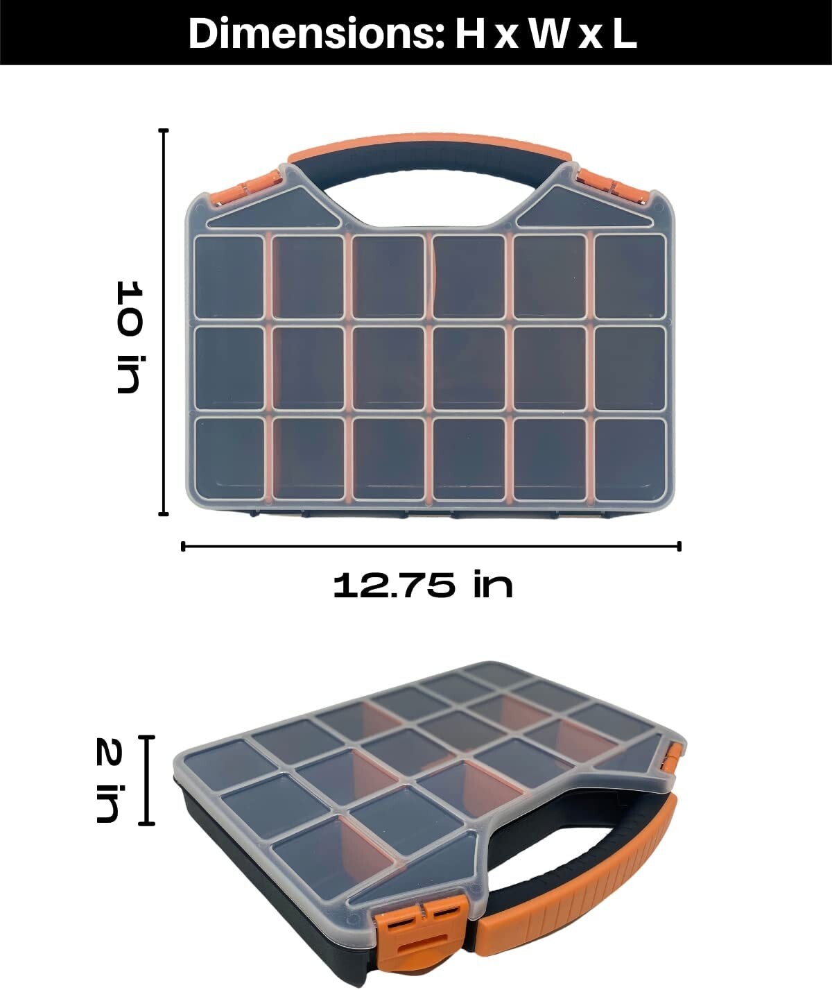 Hardware Organizer box with dividers - 18 Compartments. | eBay
