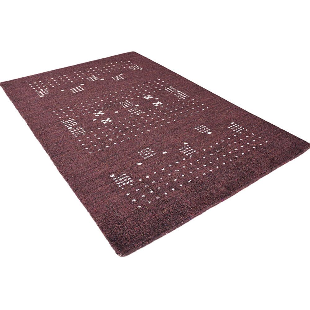 Eco-Friendly Hand Knotted Loom Silk Mix Area Rug Contemporary Brown ...