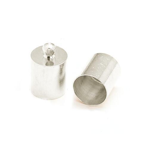 Brass End Caps Platinum Barrel 10mm Pack Of 6 | eBay