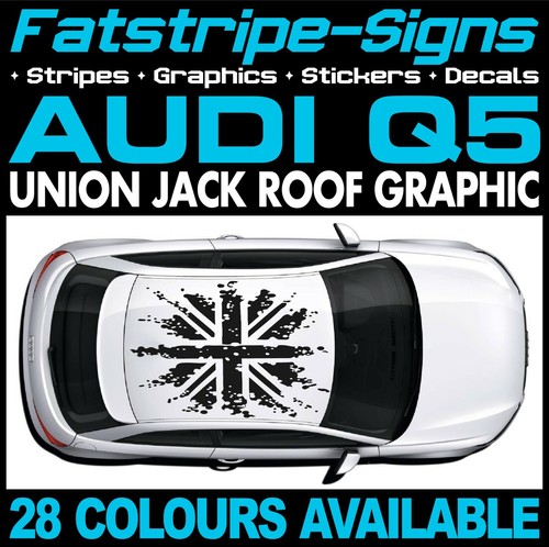 to fit AUDI Q5 UNION JACK ROOF GRAPHICS STRIPES STICKERS DECALS SQ5 SE ...