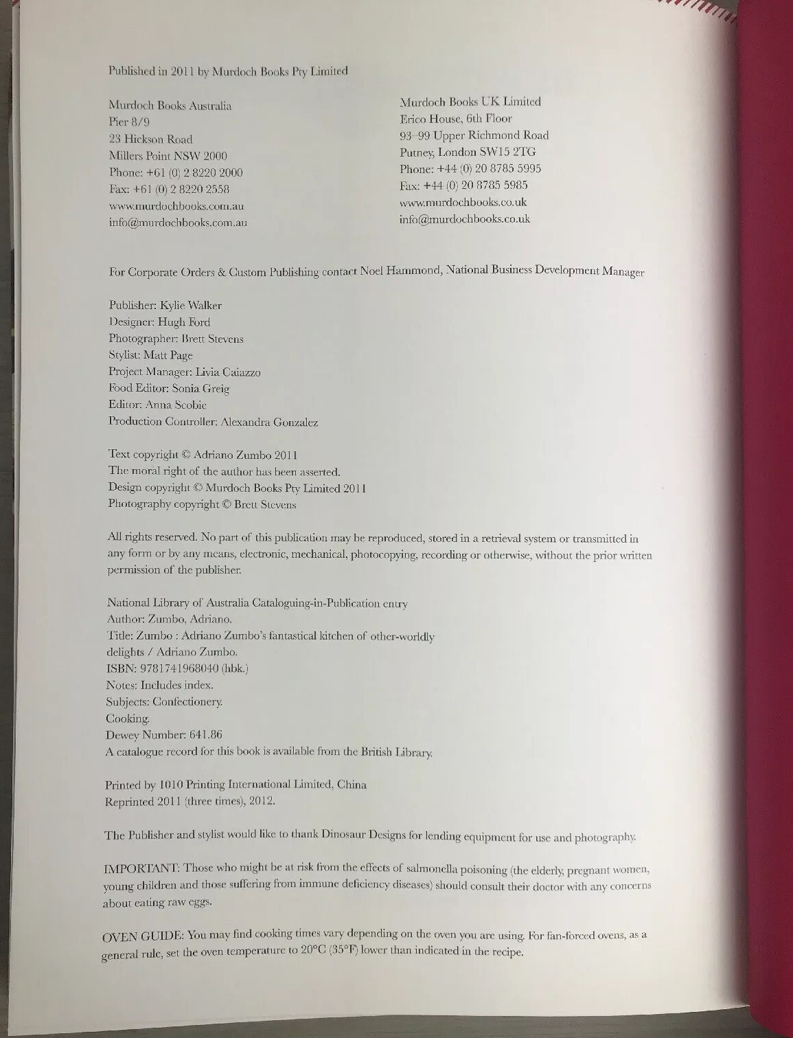 Adriano Zumbo's Fantastical Kitchen of Other-Worldly Delights Book by ...