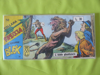 BLEK MACIGNO STRISCIA 12 .SERIE XX.ORIGINALE CON FIGURINE LONTANO WEST ...
