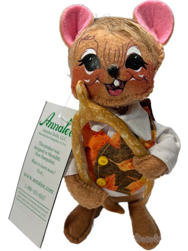 Annalee Doll 14" Holiday Wishbone Boy Mouse Ready to Make a Wish New ...