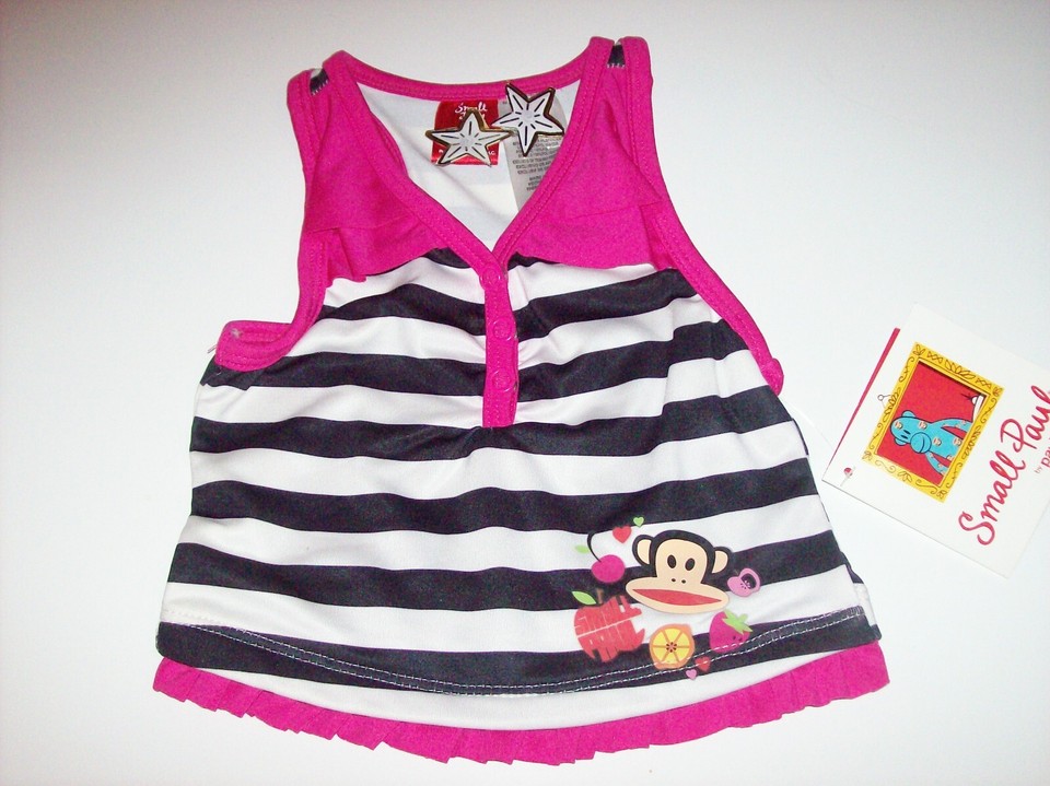 Small Paul Frank Swimsuit Swimwear Girls 2pc 12 Mos Monkey Julius ...