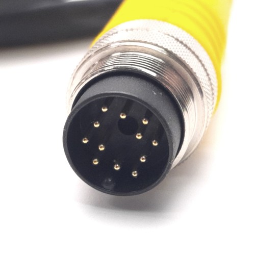 Turck BSM 12-001-3 Connector Cable M16 Versafast 12 Pin Male to Leads ...