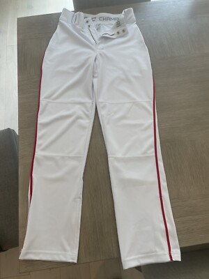 Champro Baseball Pants Adult Small White Open Bottom Loose Fit Red ...
