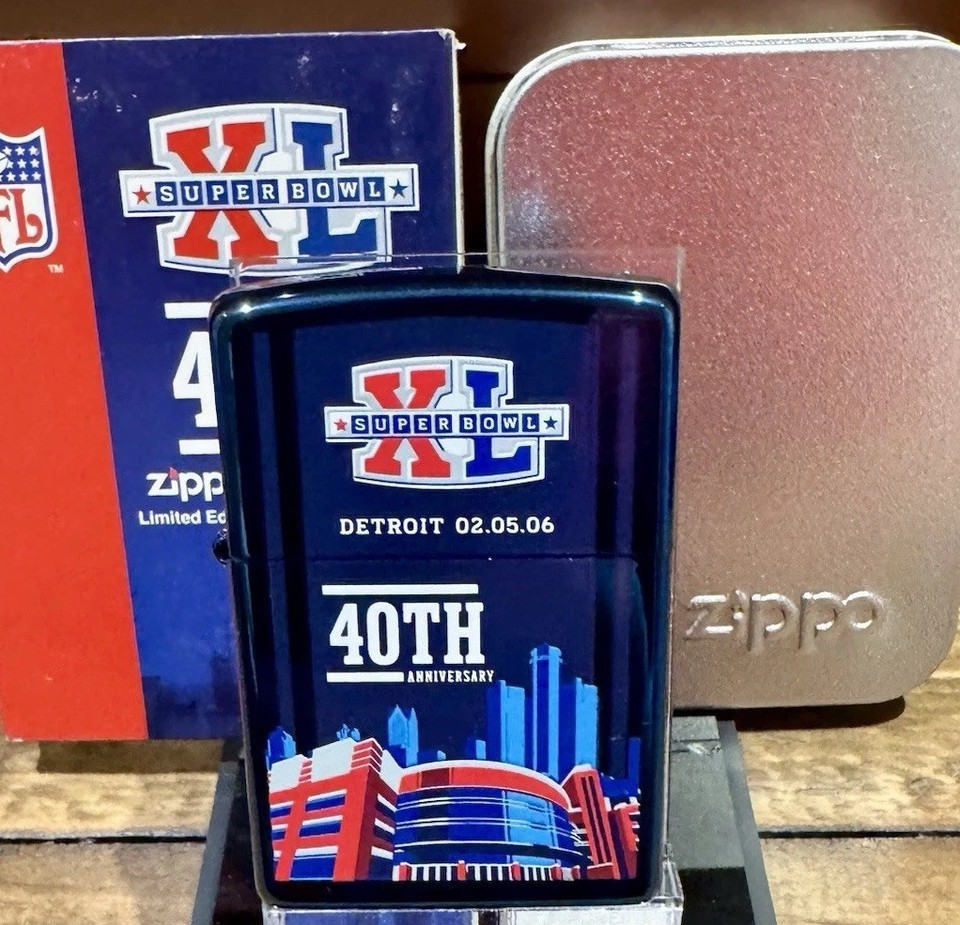 NFL SUPER BOWL 40 XL Steelers - Seahawks NFL LIMITED EDITION Zippo ...