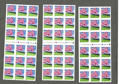 #2919a LOT OF32c FLAG OVER FIELD ATM BOOKLETS OF 18 UNFOLDED w/ ALL ...