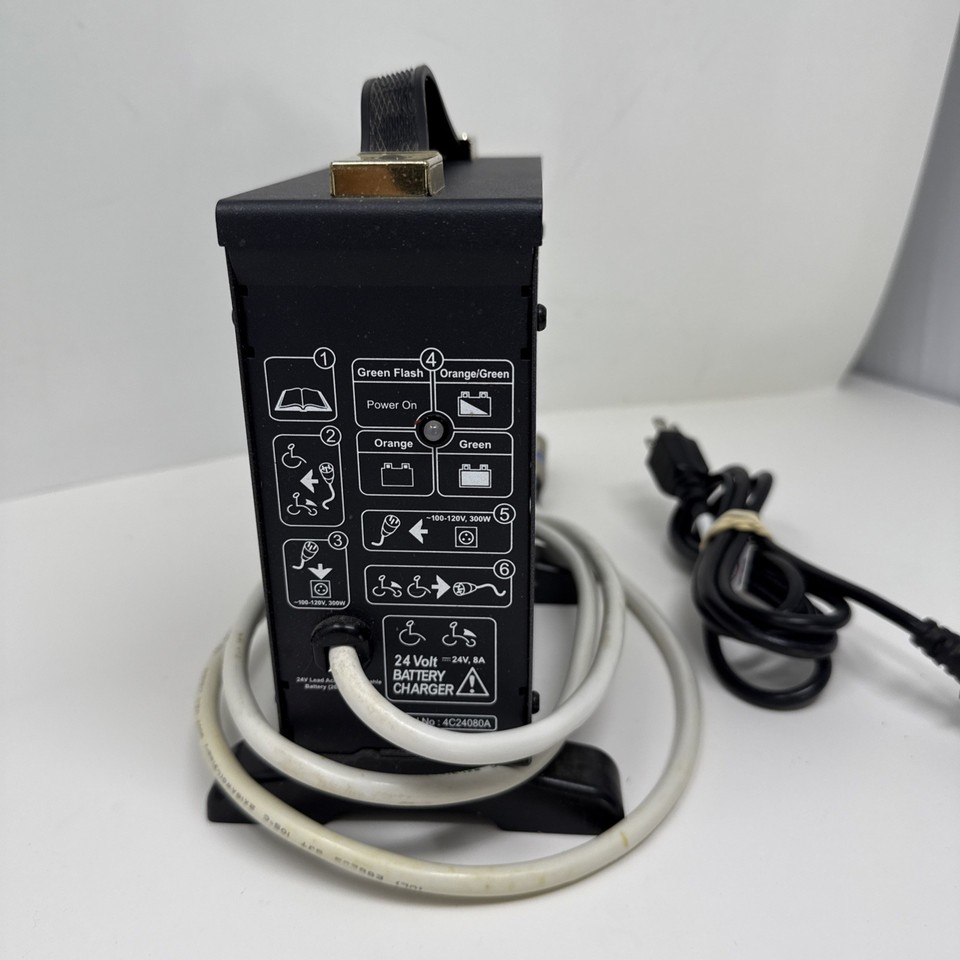 Invacare/Pride/Quantum 8 Amp 24 Volt Power Wheelchair Battery Charger ...