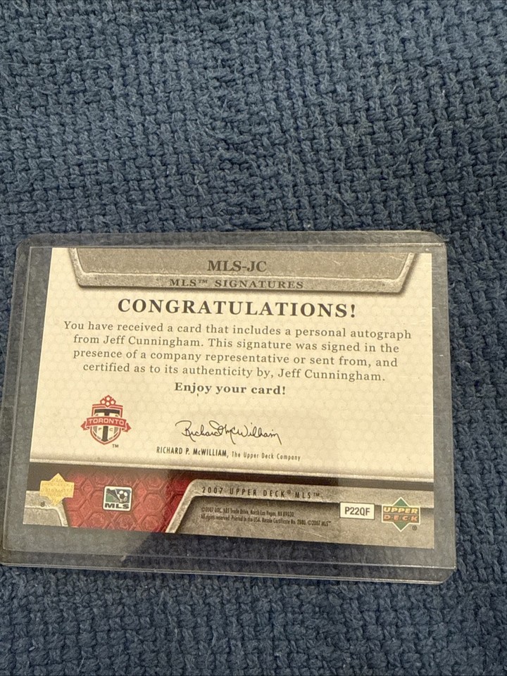 MLS SIGNATURES Jeff Cunningham Toronto FC | eBay