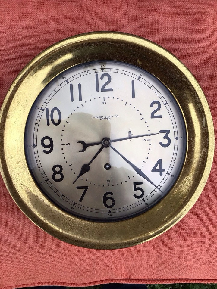 Vintage Chelsea Boat Clock 10 Inches Works | eBay