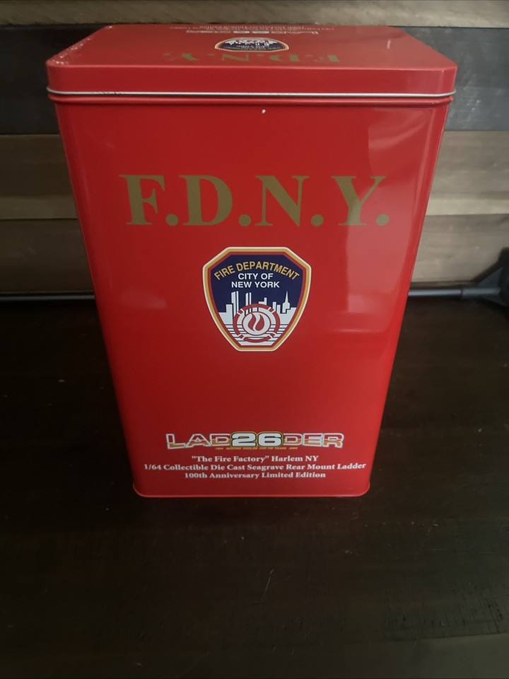 Code 3 Collectibles FDNY Ladder 26 The Fire Factory TIN ONLY No Truck ...