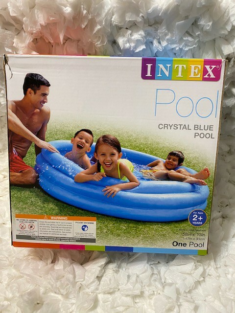 New Intex Crystal Blue Pool Age 2+ 58in x 13in 87 Gal Free Fast ...