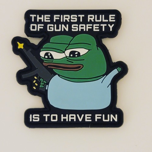 Hypebeast Military Custom Tactical Patch Pepe Gun Safety | eBay