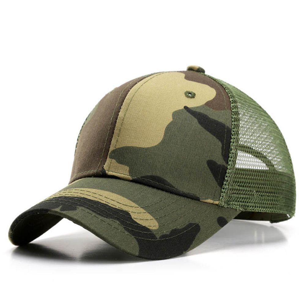 Army Adjustable Mesh Hat Camouflage Baseball Cap Trucker Hats Snapback ...