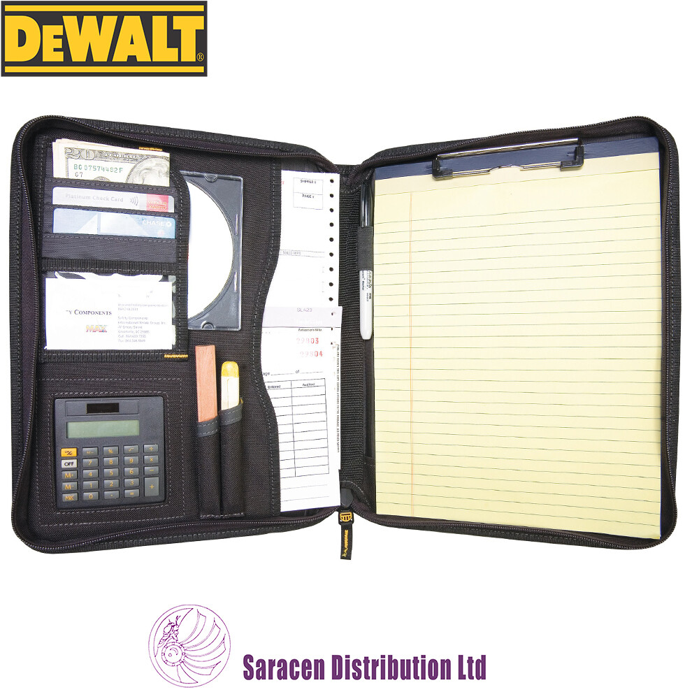 DEWALT CONTRACTORS ZIPPED BUSINESS PORTFOLIO FOLDER - DG5140 | eBay UK