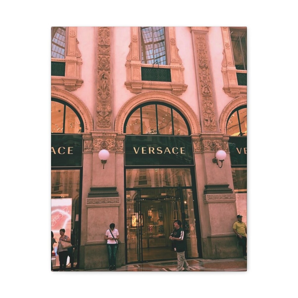Canvas Wrap, Milan Italy Versace Building Photo, Wall Art Decor, Home ...