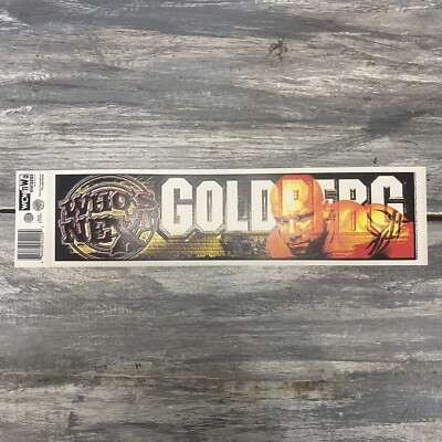 VINTAGE RETRO WCW NWO WWF WWE GOLDBERG WHO'S NEXT BUMPER STICKER DECAL ...