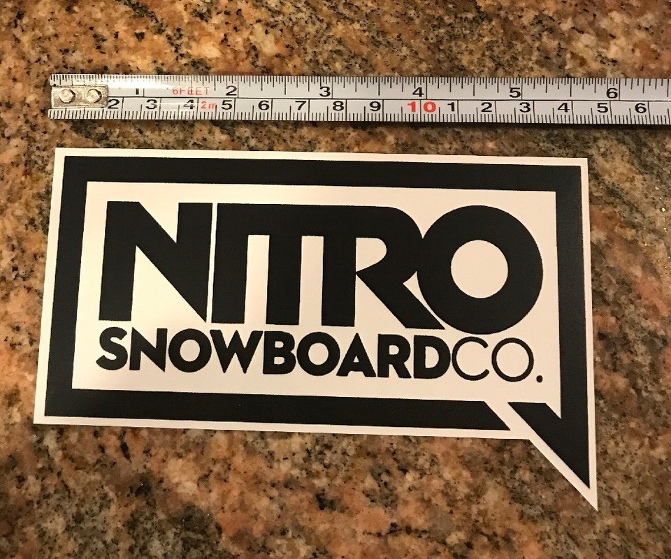 Nitro Snowboard Sticker - Snowboarding Skiing Mountain Sports Burton ...