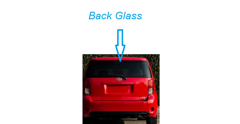 2008-2015 Scion XB Rear Window Back Glass 4Dr Heated Dark Tinted +Glue ...
