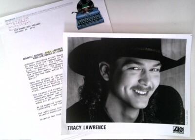 Tracy Lawrence 1992 Photo Promo Music Press Kit - Atlantic Records | eBay