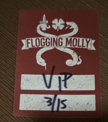 Flogging Molly VIP Concert Pass | eBay
