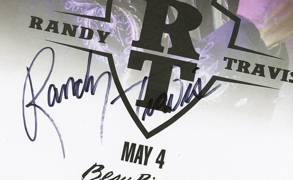 Randy Travis autographed gig poster | eBay