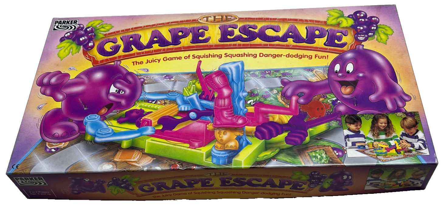THE GRAPE ESCAPE GAME : Rare 1992 Parker Tonka Edition In Vgc (FREE UK ...