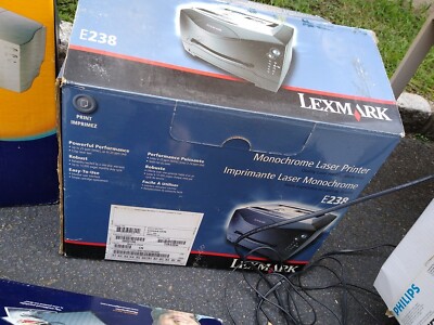 Lexmark E238 Type 4511 Monochrome Laser Printer TESTED WORKS All Cables ...