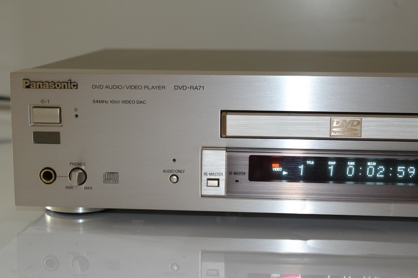 Dvd Player Panasonic DVD- RA71 „champagner“ High-End DVD / DVD-Audio ...