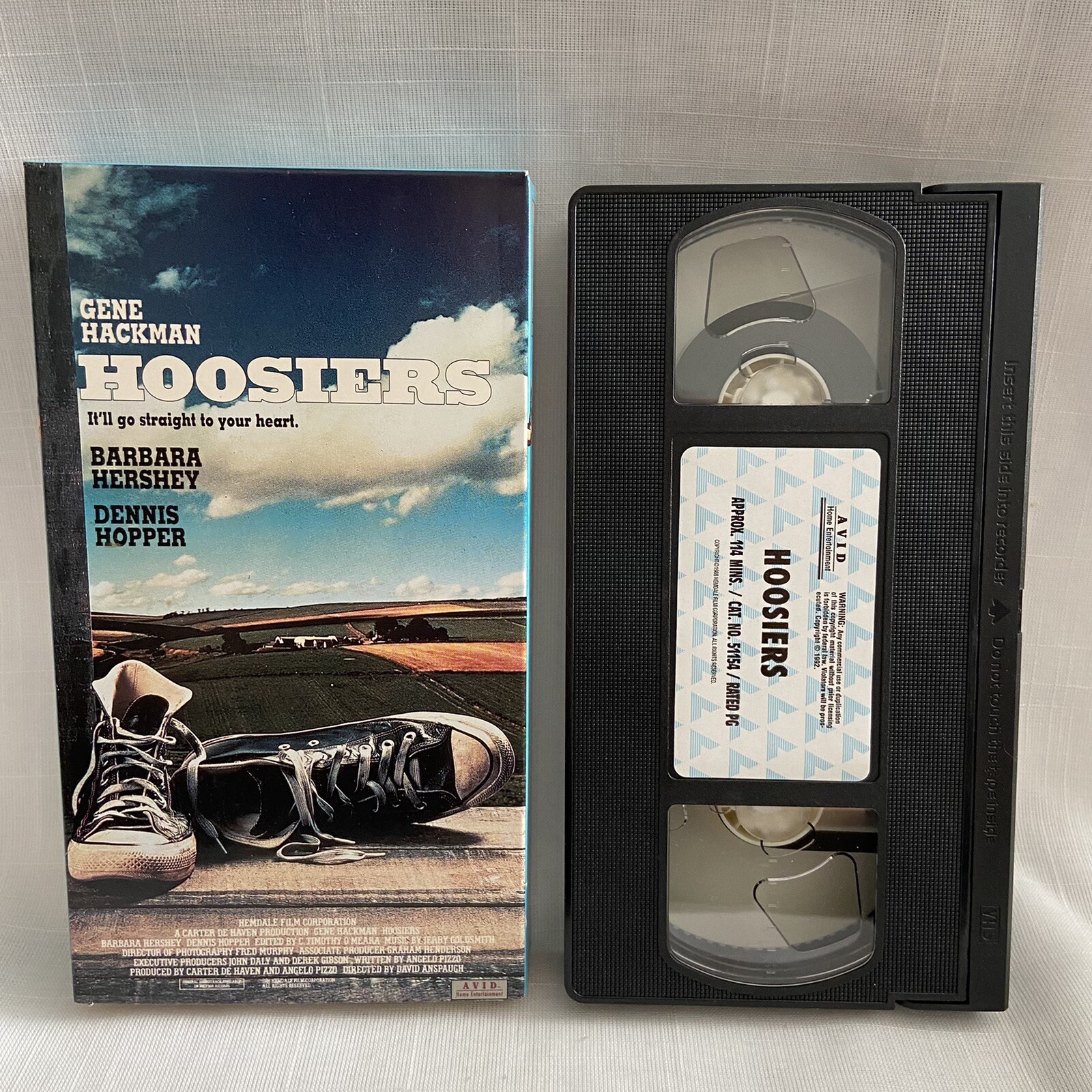 Hoosiers (VHS) Gene Hackman, Barbara Hershey, Dennis Hopper 12235115435 ...